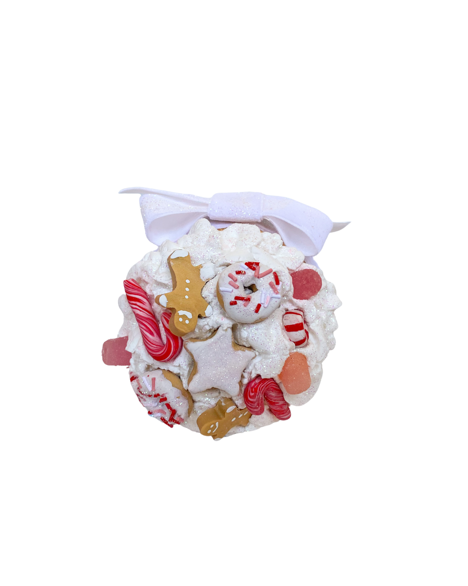 Candy Cane Lane Christmas Tree Pick Red Christmas Cupcake Set of 6 ...