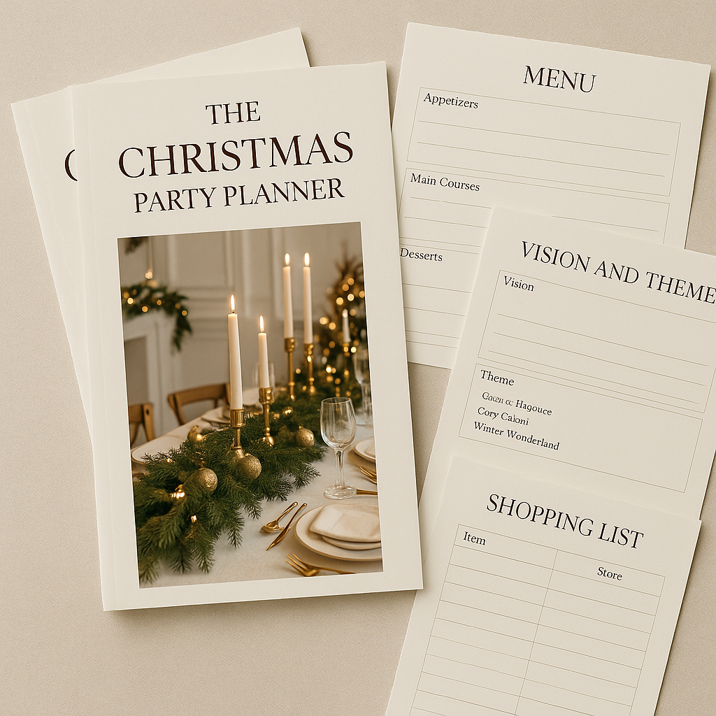 Christmas Party Planner and Toolkit – Everything Dawn