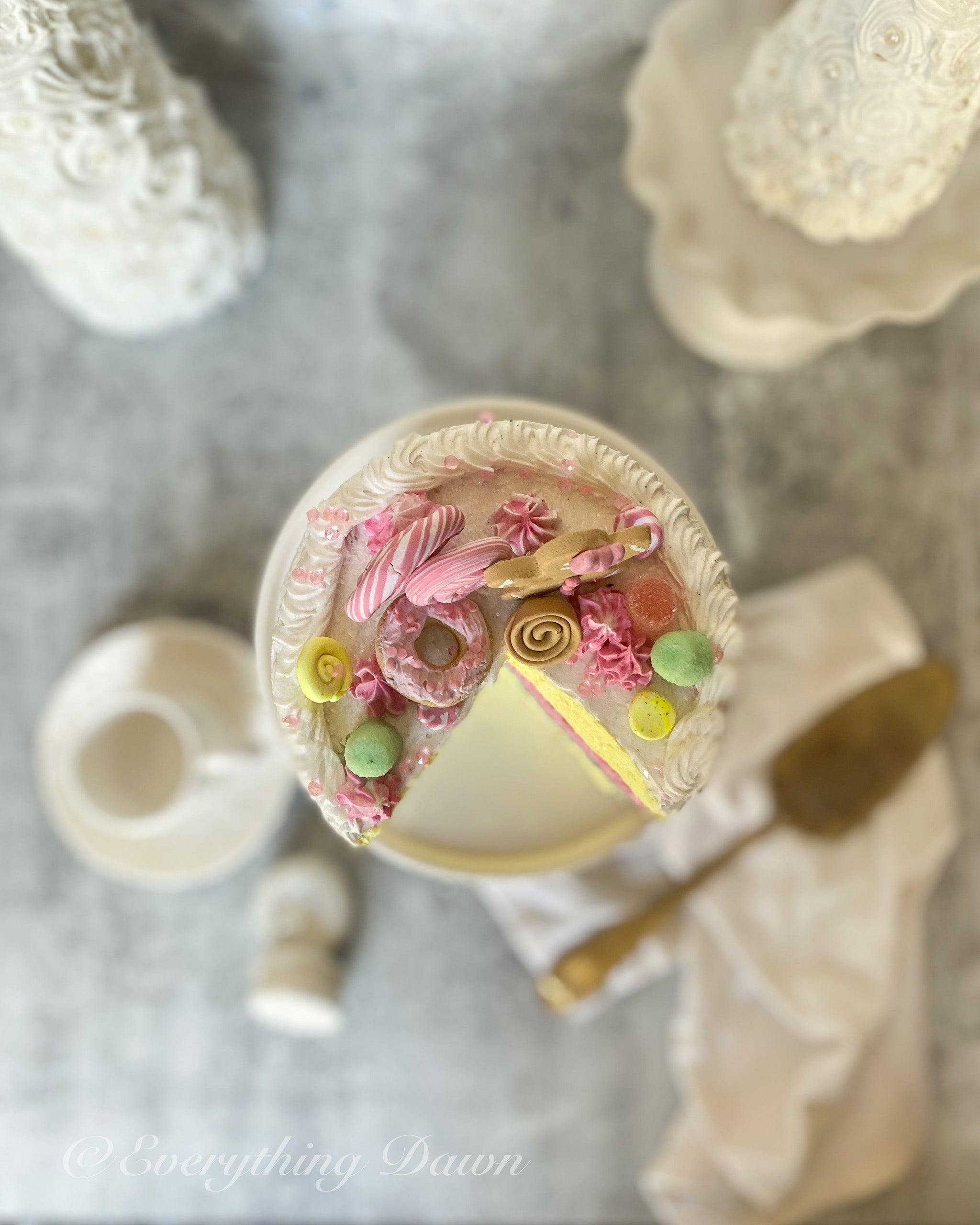 Candy Land-y Gingerbread Fake Cake – Everything Dawn