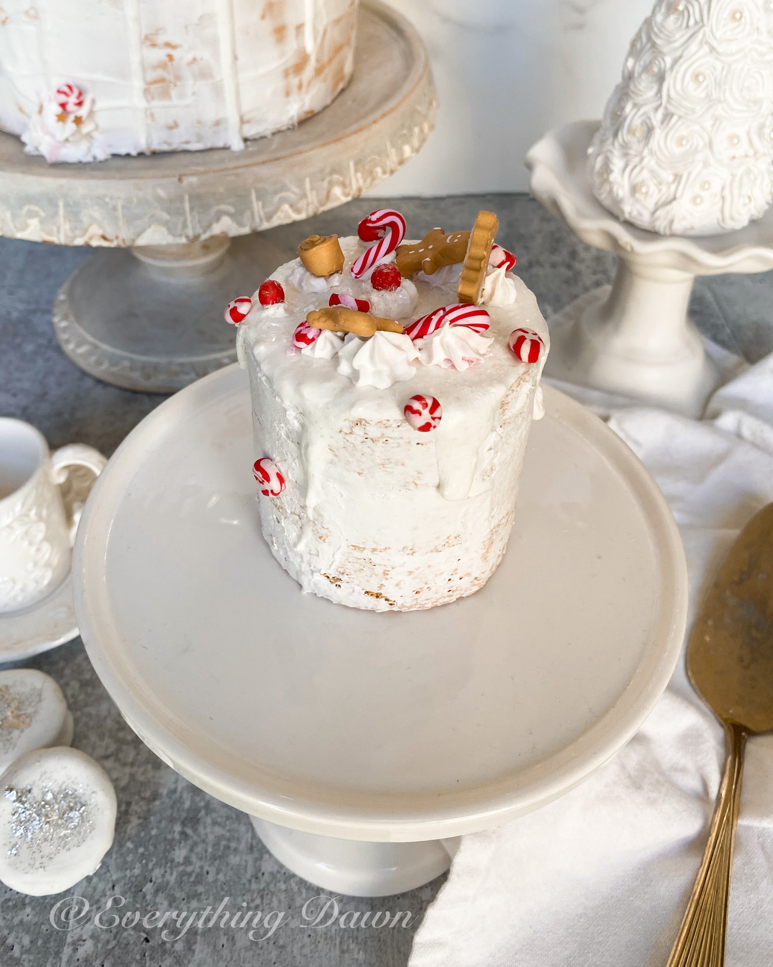 Candy Lane Gingerbread Mini Fake Cake – Everything Dawn
