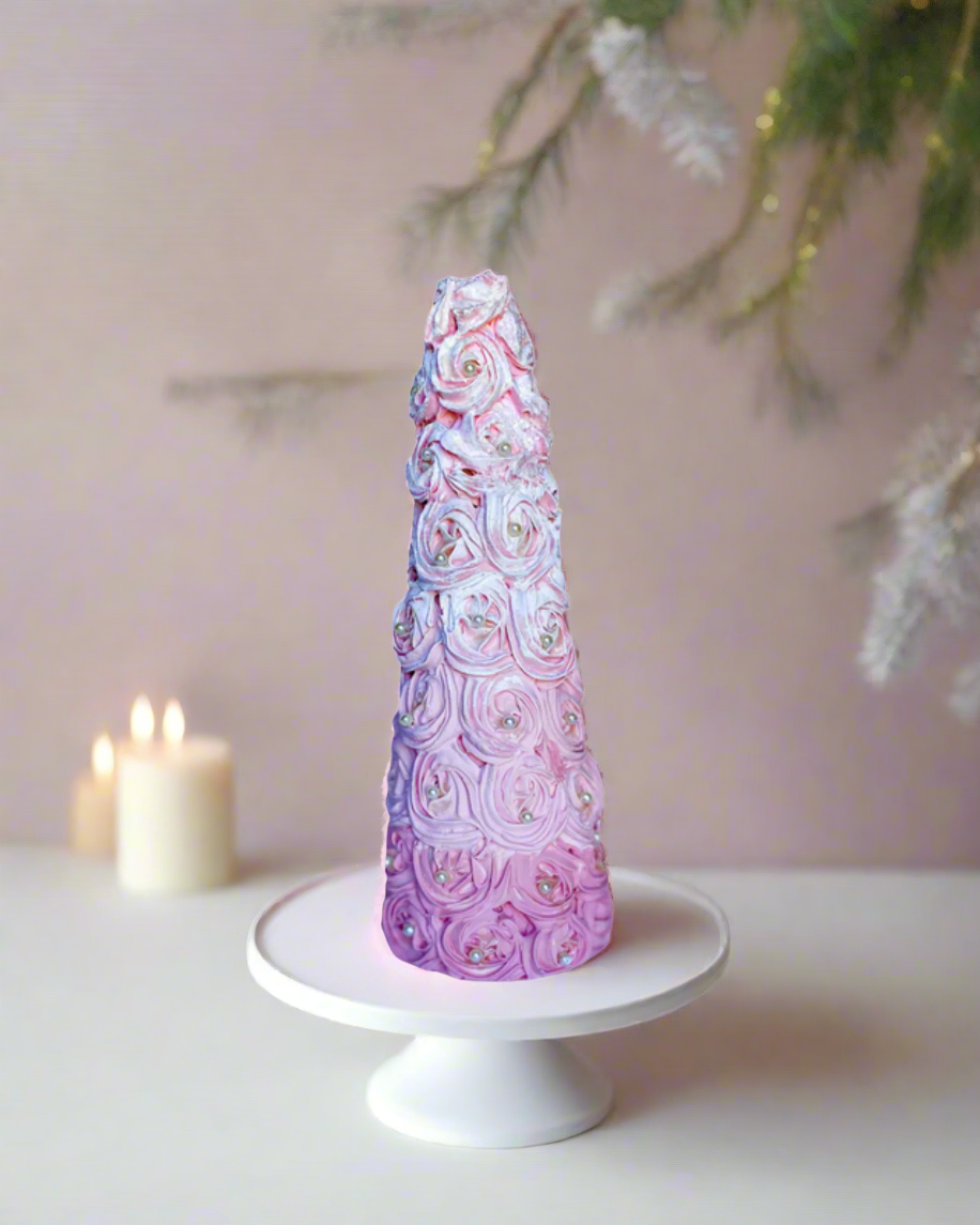 Faux Tree Cake in Christmas Pink – Everything Dawn
